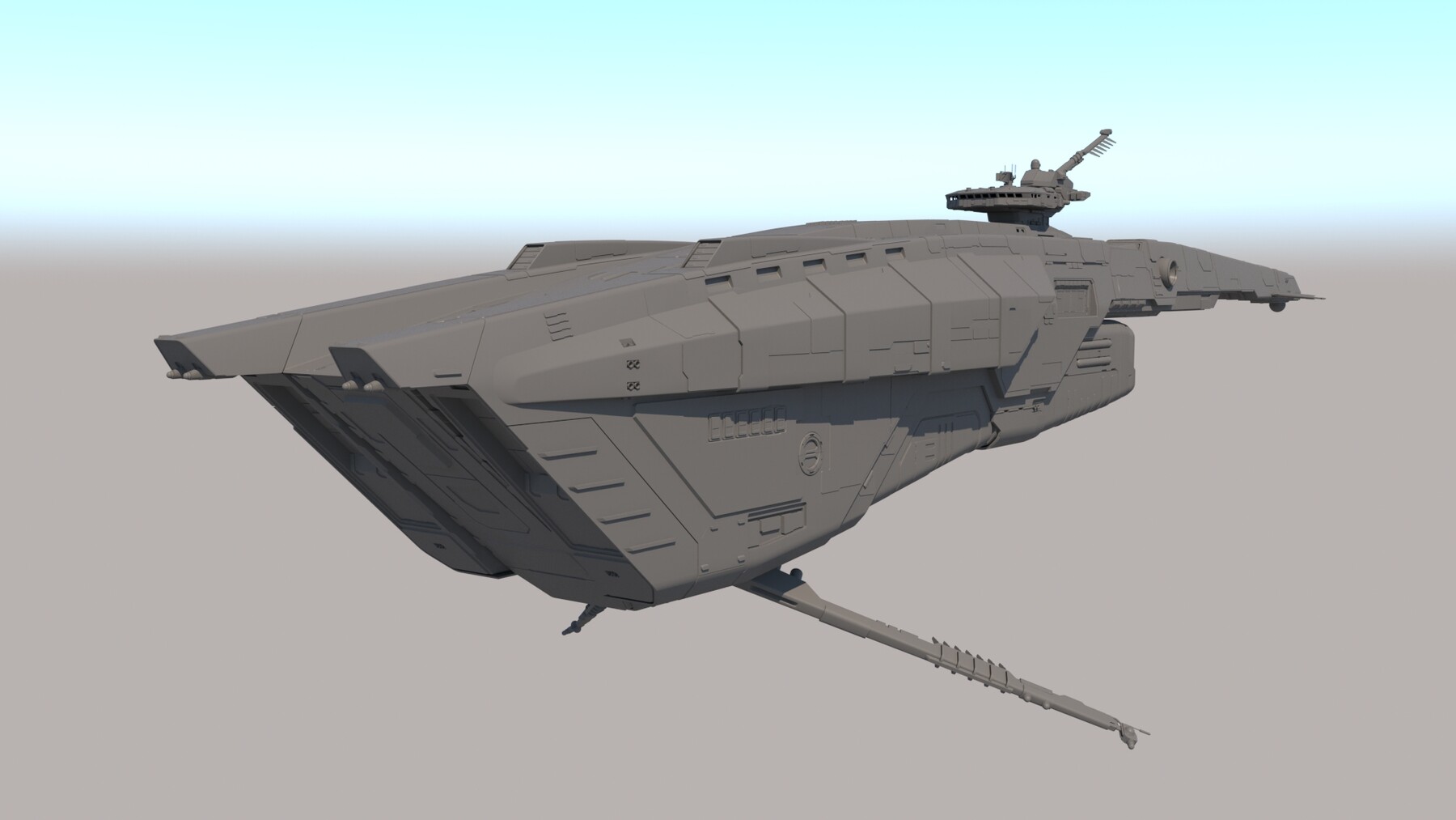 ArtStation - Sci Fi Spaceship - Patrol Cruiser | Resources