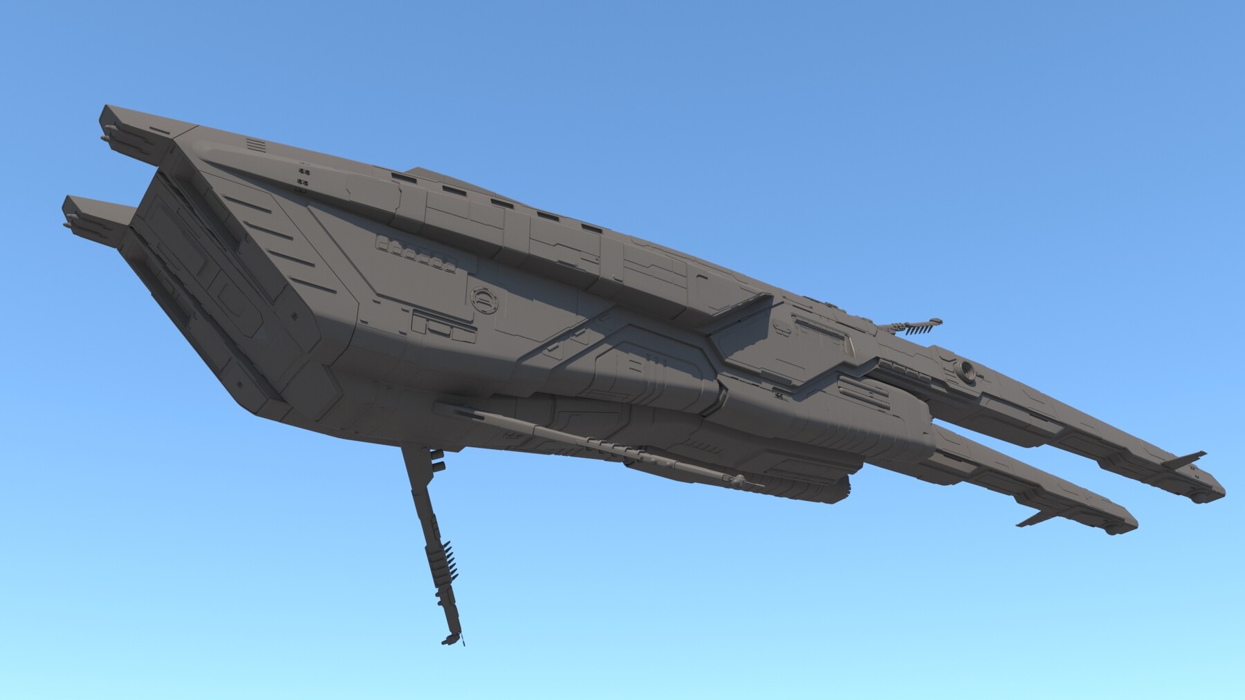 ArtStation - Sci Fi Spaceship - Patrol Cruiser | Resources