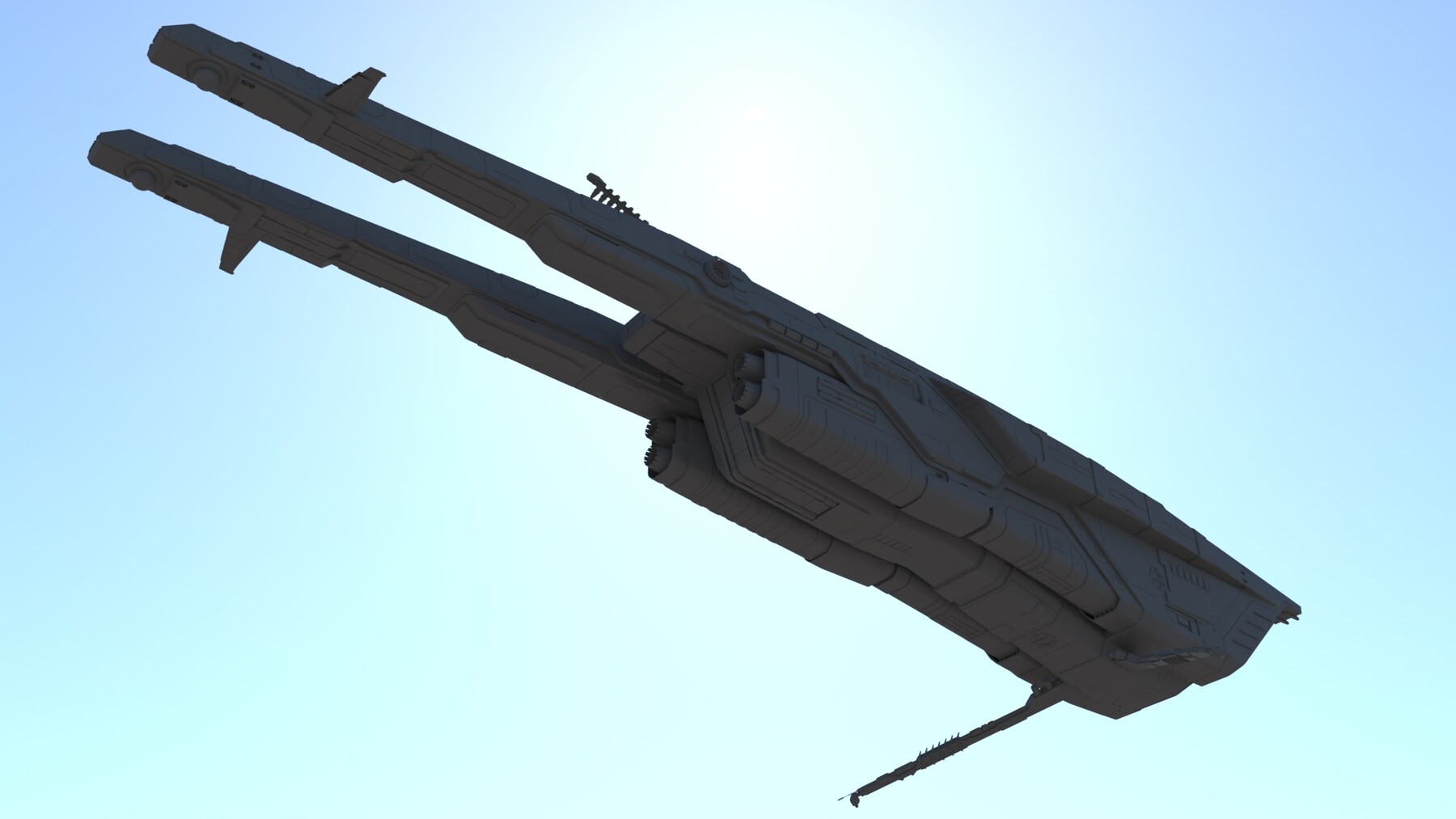 ArtStation - Sci Fi Spaceship - Patrol Cruiser | Resources