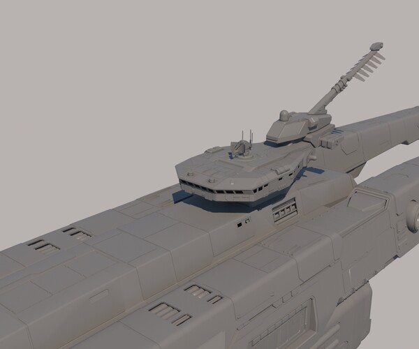 ArtStation - Sci Fi Spaceship - Patrol Cruiser | Resources