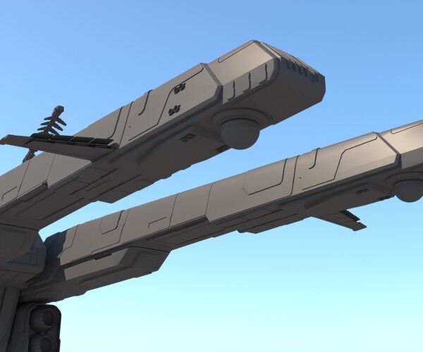 ArtStation - Sci Fi Spaceship - Patrol Cruiser | Resources