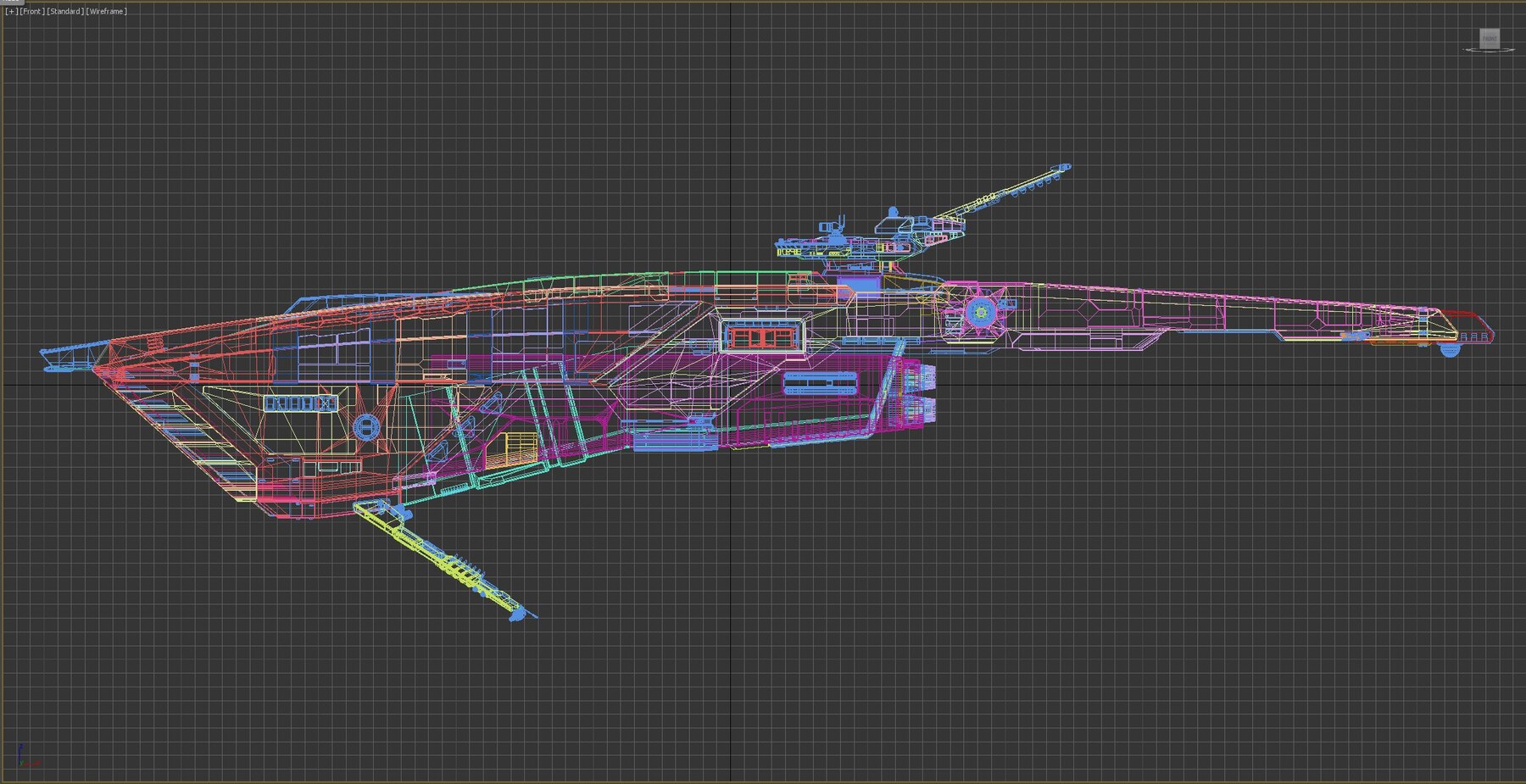 ArtStation - Sci Fi Spaceship - Patrol Cruiser | Resources