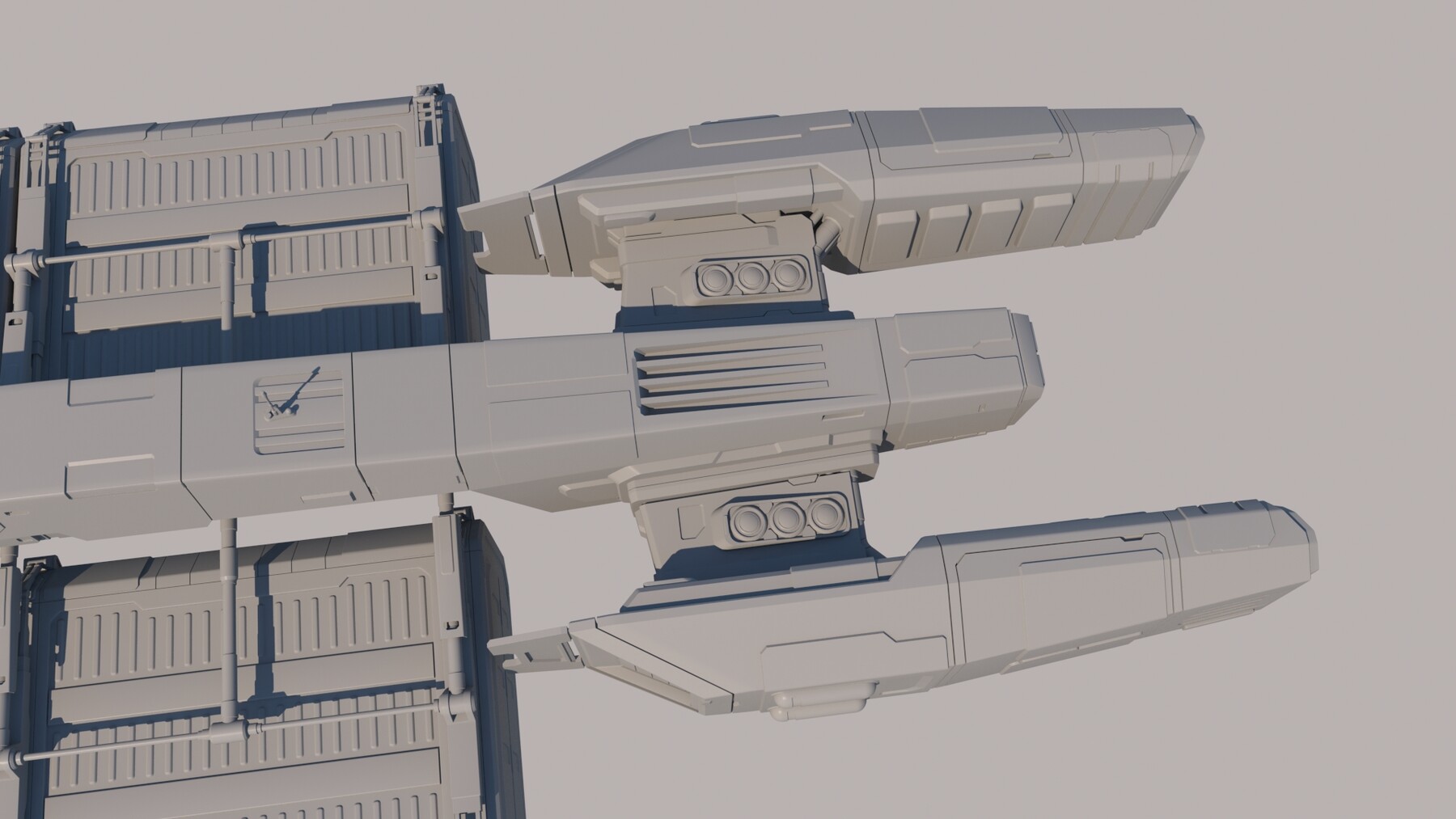 ArtStation - Sci Fi Transport Ship. | Resources