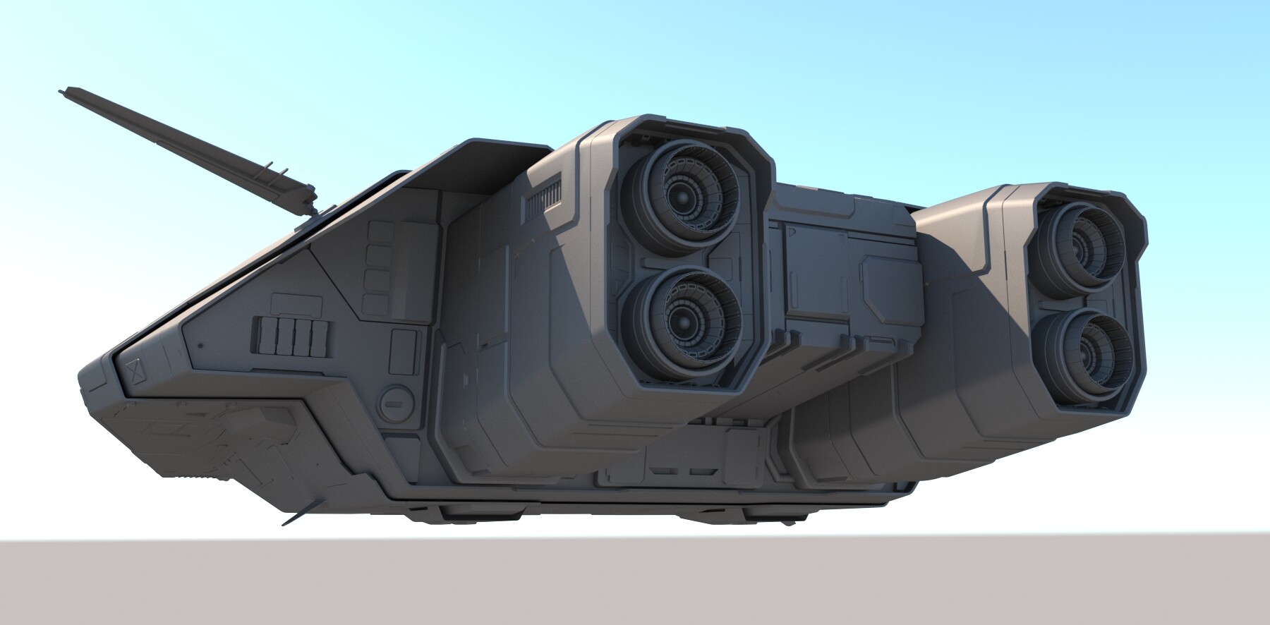ArtStation - Sci Fi Dropship | Resources