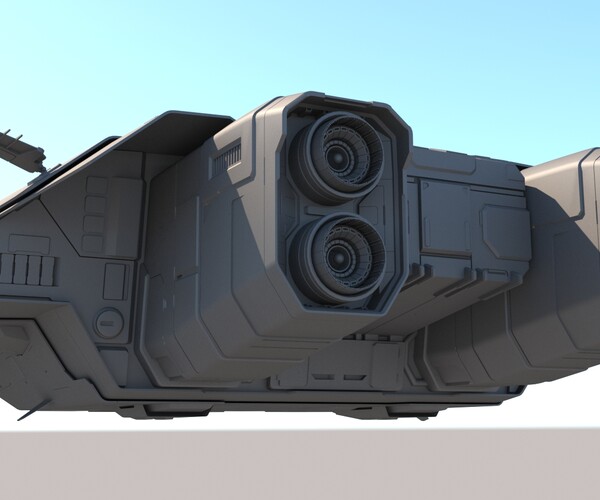 ArtStation - Sci Fi Dropship | Resources