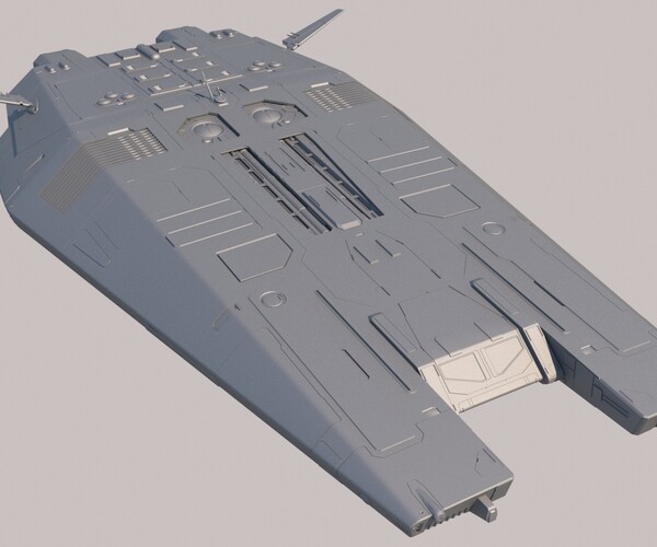 ArtStation - Sci Fi Dropship | Resources