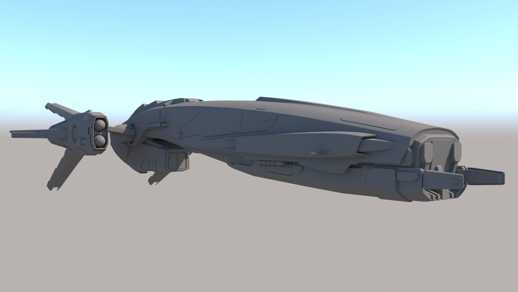 ArtStation - Sci Fi Space Frigate. | Resources