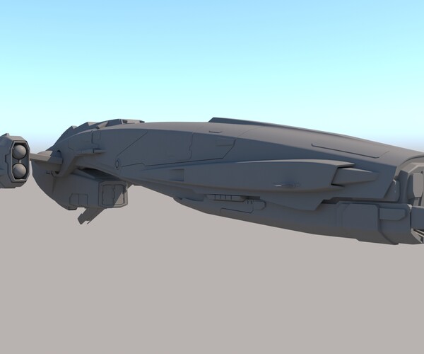 ArtStation - Sci Fi Space Frigate. | Resources