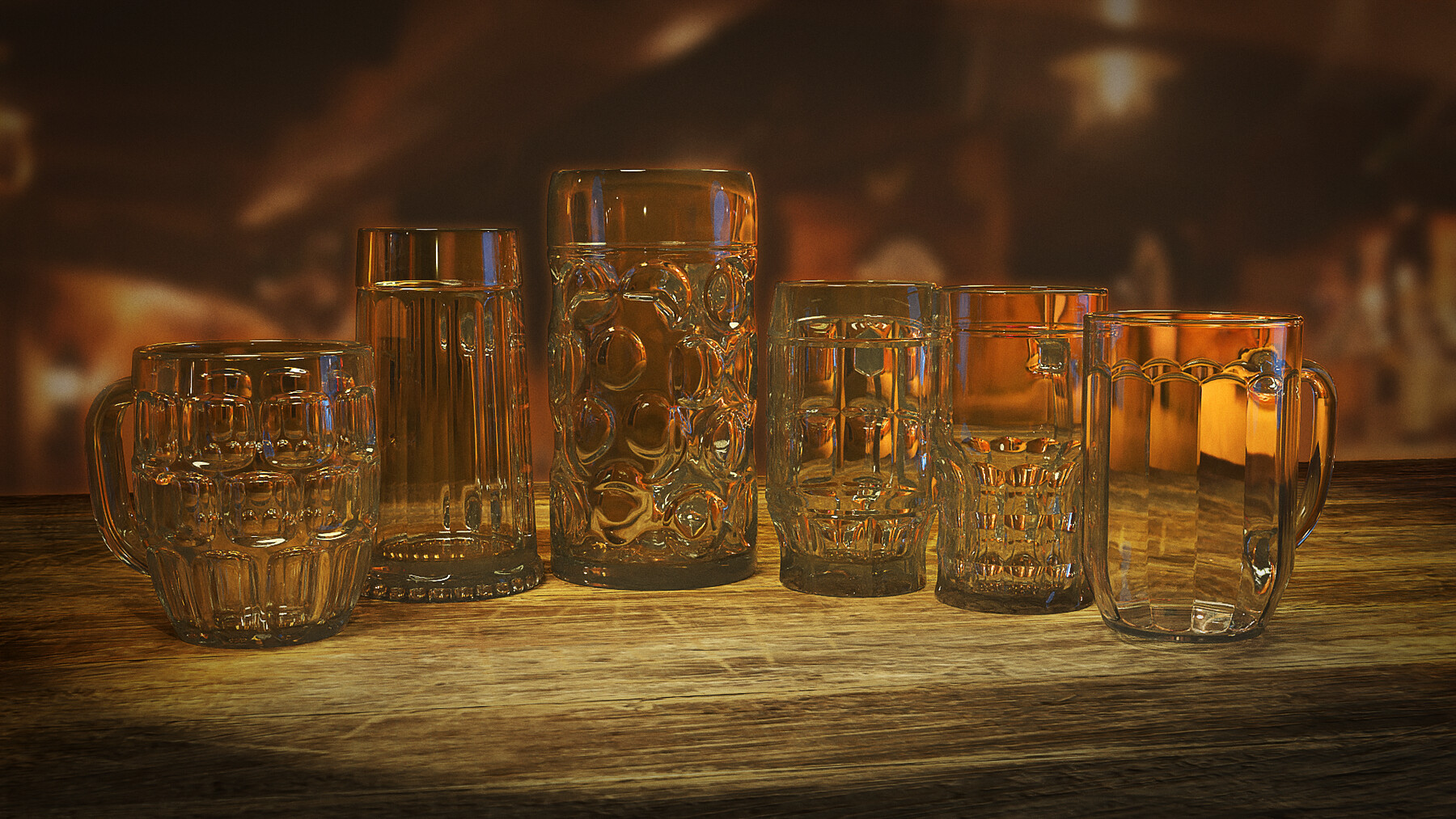 ArtStation - Beer Mug Collection | Game Assets