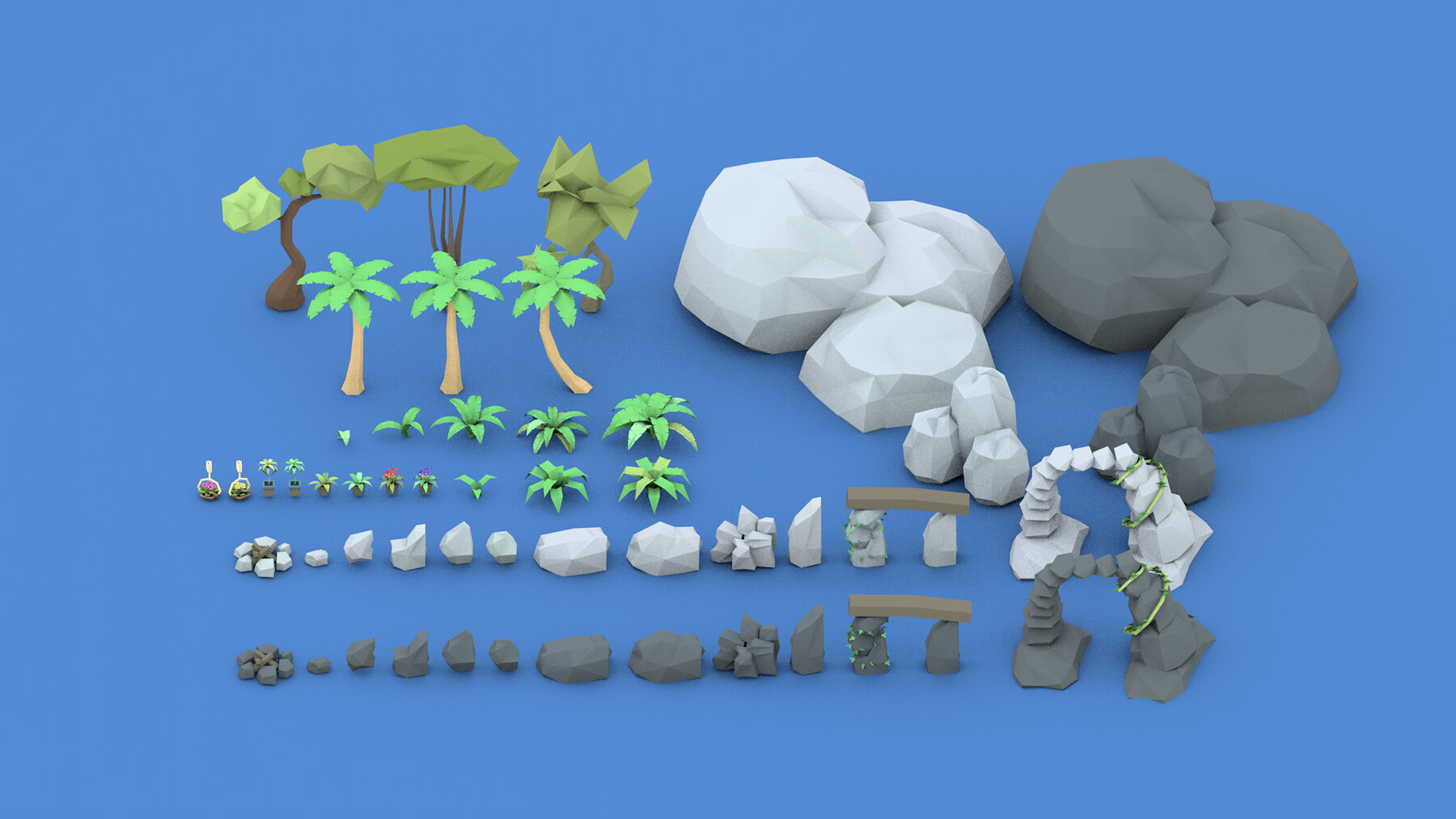 ArtStation - Low Poly Pirates 3D Asset Pack | Game Assets