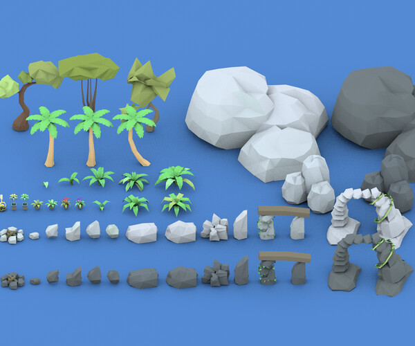 ArtStation - Low Poly Pirates 3D Asset Pack | Game Assets