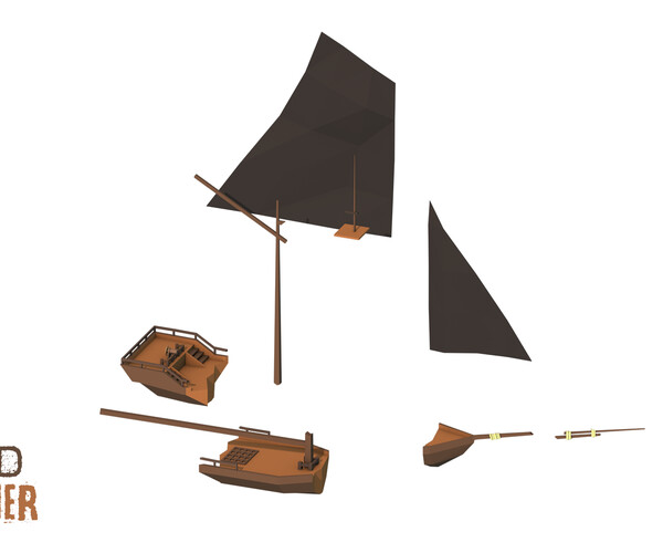 ArtStation - Low Poly Pirates 3D Asset Pack | Game Assets