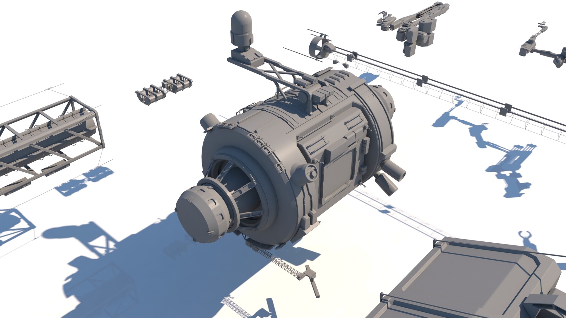 ArtStation - Sci Fi Space Station Set. | Resources