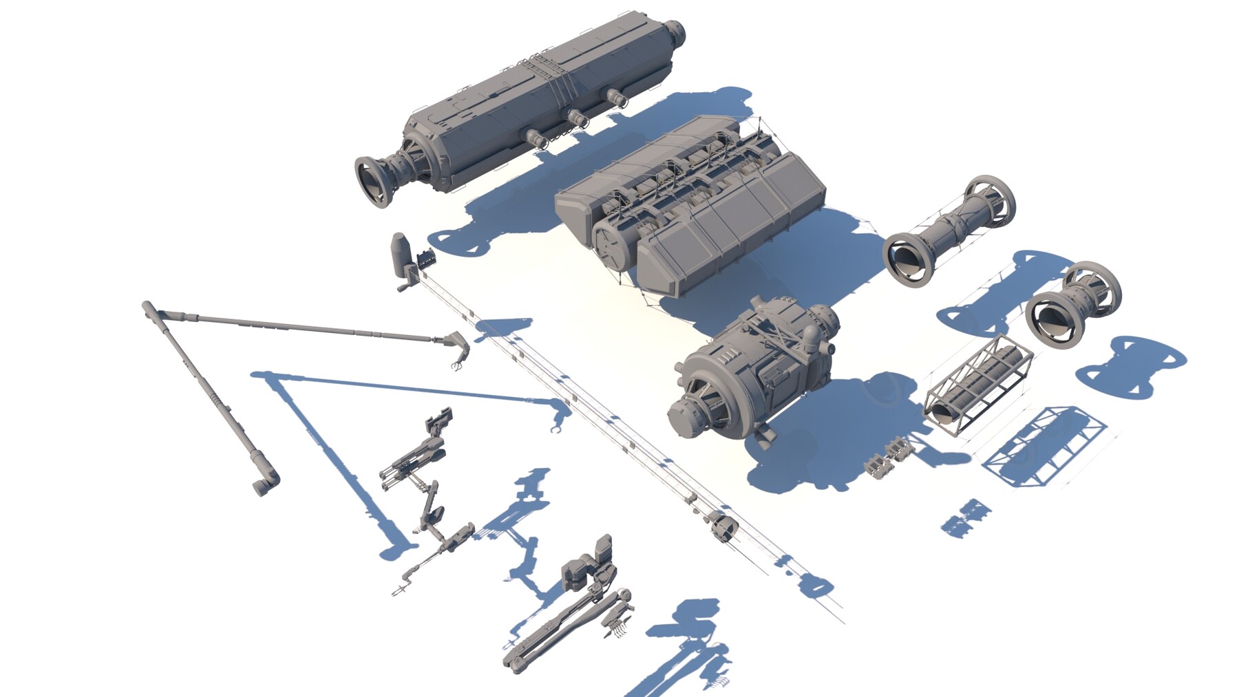 ArtStation - Sci Fi Space Station Set. | Resources