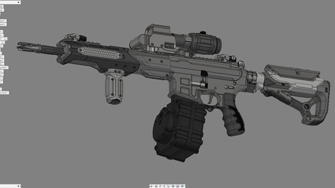 ArtStation - AR15 - CAD Model | Game Assets