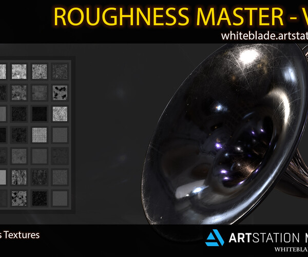 ArtStation - Roughness Master VOL 02 - 100 Roughness Imperfection 8K ...