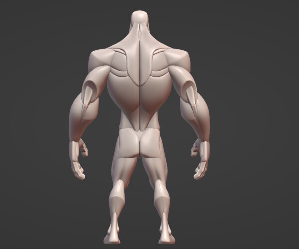 ArtStation - Stylized Big Guy Anatomy Blockout | Resources
