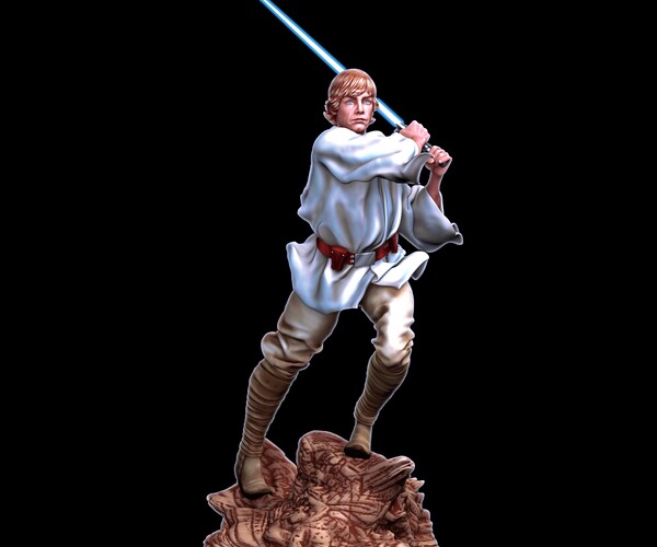 ArtStation - LUKE SKYWALKER FARM CLOTHES WITH LIGHT SABER zbrush ...