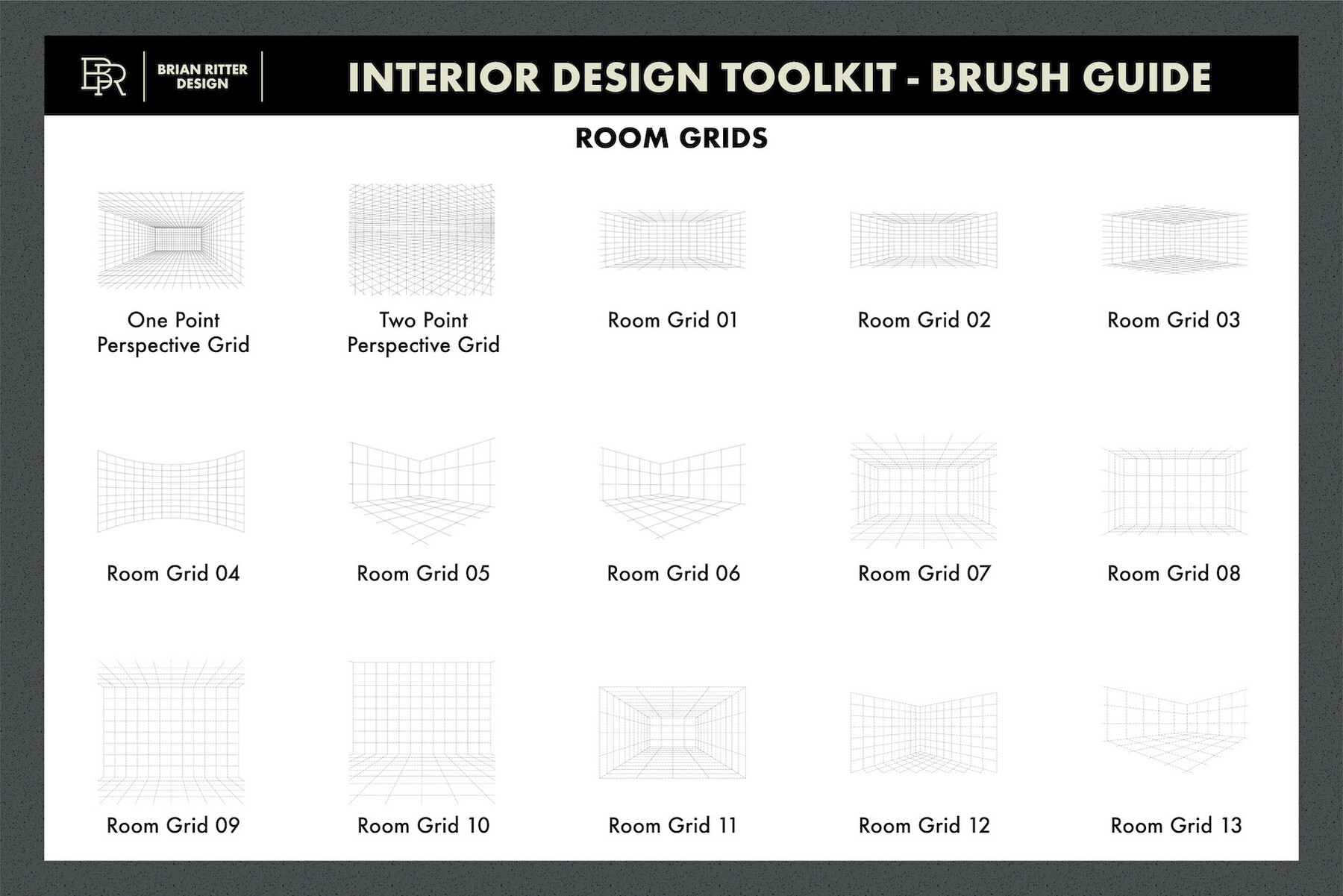 ArtStation - Interior Design Toolkit for Procreate | Artworks