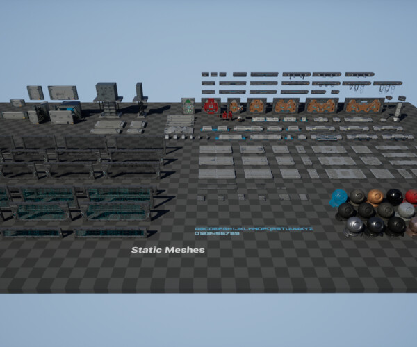 ArtStation - Sci-Fi StarShip / Base Kit Bash - Vol01 | Game Assets