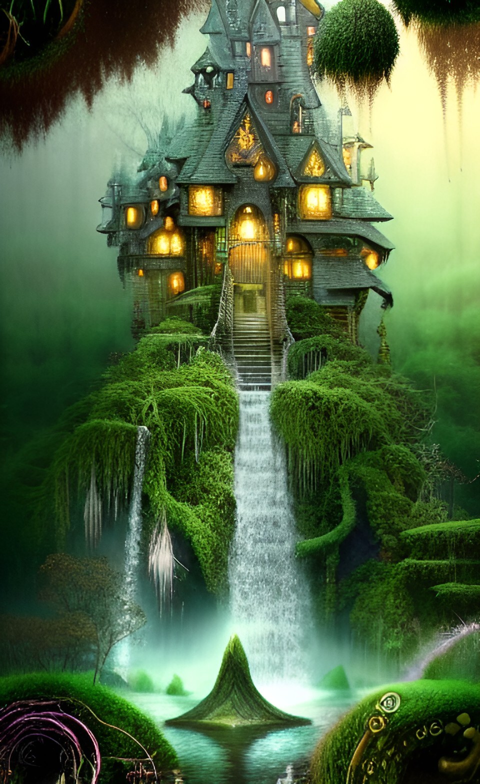 ArtStation - enchanted wizards tower 2500 jpg pack wombo art | Artworks