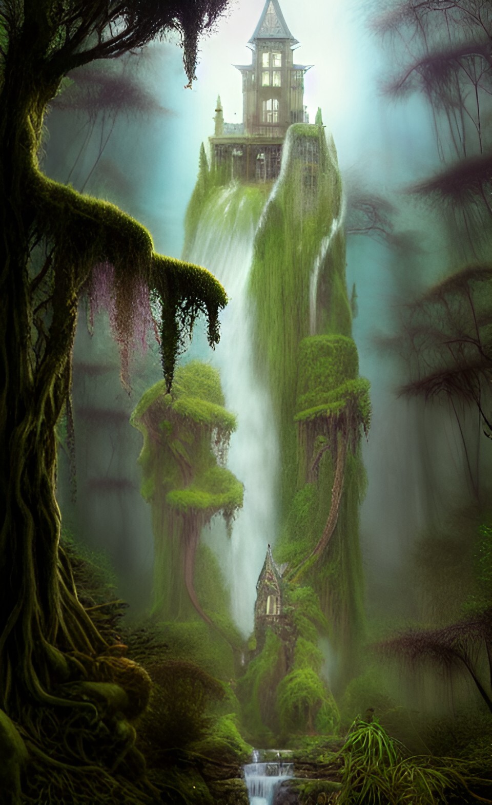 ArtStation - enchanted wizards tower 2500 jpg pack wombo art | Artworks