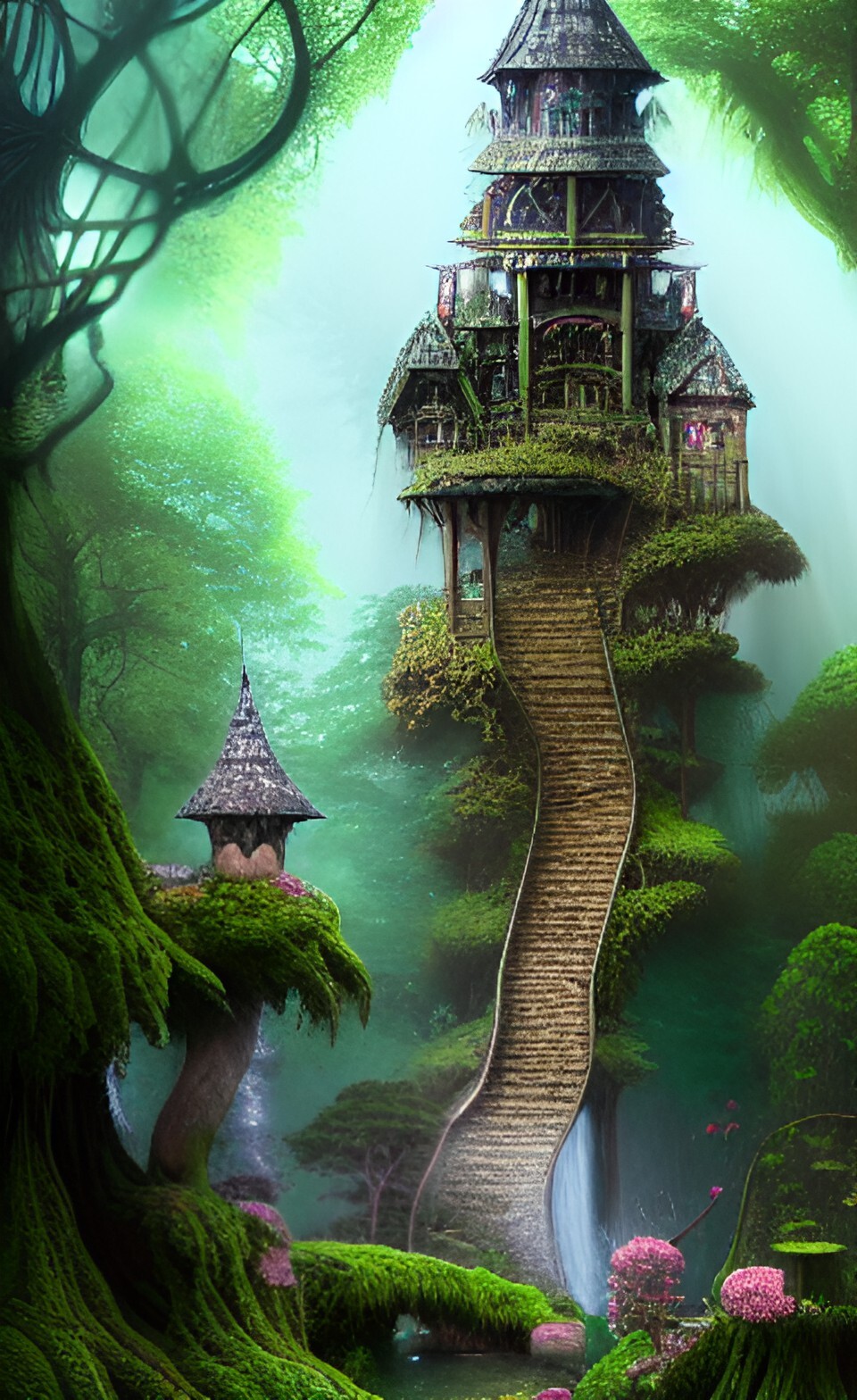 ArtStation - enchanted wizards tower 2500 jpg pack wombo art | Artworks