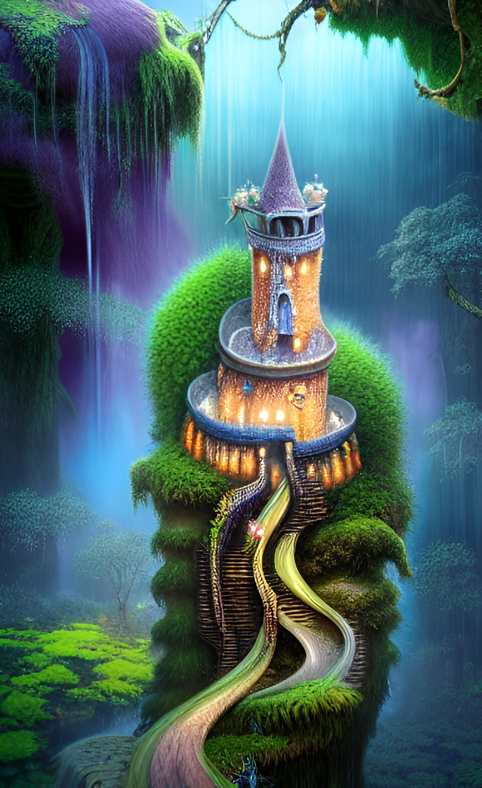 ArtStation - enchanted wizards tower 2500 jpg pack wombo art | Artworks