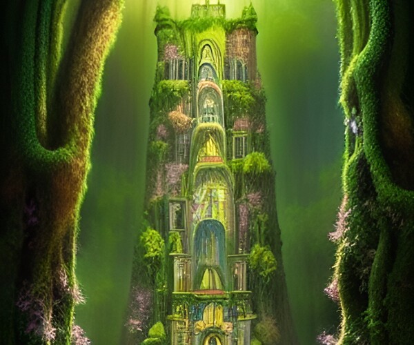 ArtStation - enchanted wizards tower 2500 jpg pack wombo art | Artworks
