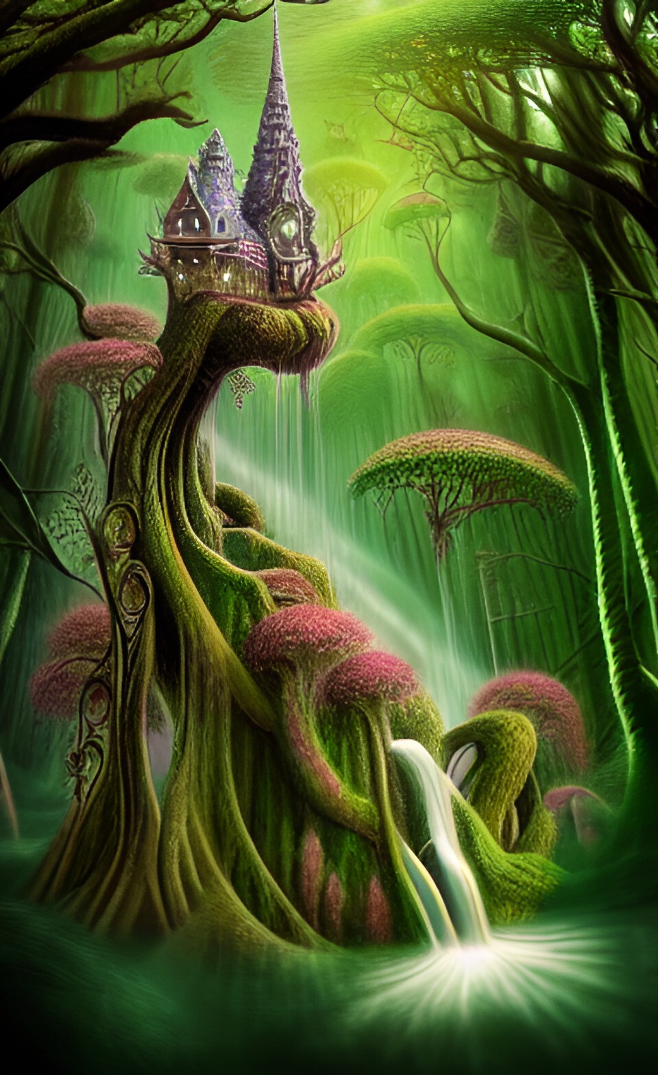 ArtStation - enchanted wizards tower 2500 jpg pack wombo art | Artworks