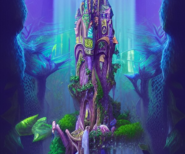 ArtStation - enchanted wizards tower 2500 jpg pack wombo art | Artworks