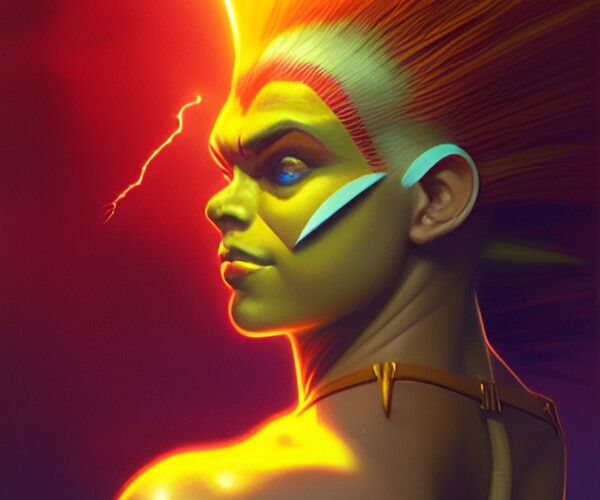 ArtStation - street fighter fanart of Blanka in lighting 4100 jpg pack ...