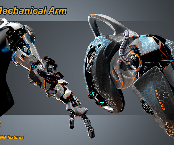 ArtStation - Sci-Fi Mechanical Arm / FBX, Obj | Game Assets
