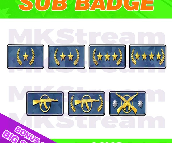 ArtStation - Twitch sub badges counter strike rank | Artworks