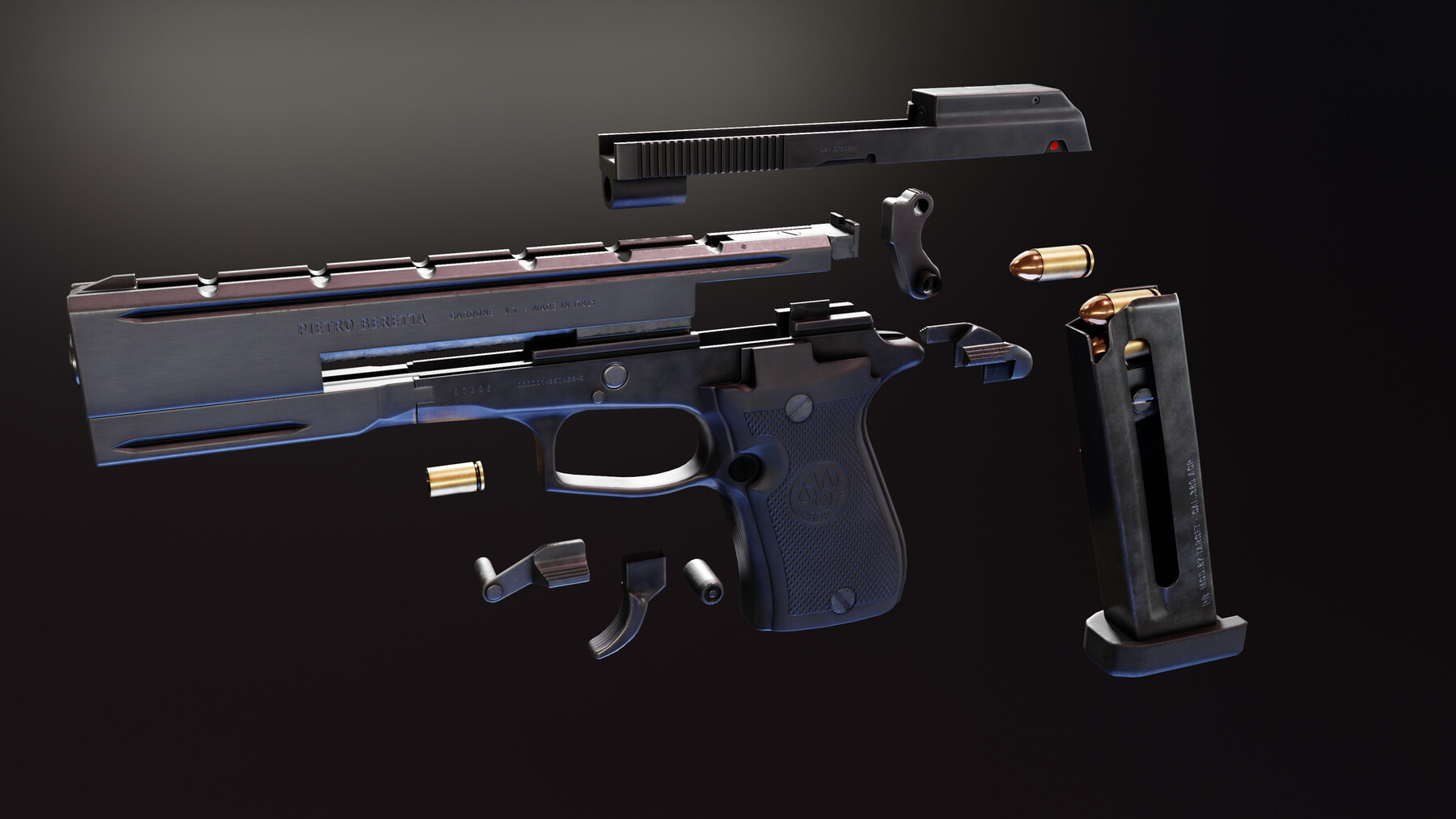 ArtStation - Beretta 87 Target | Game Assets