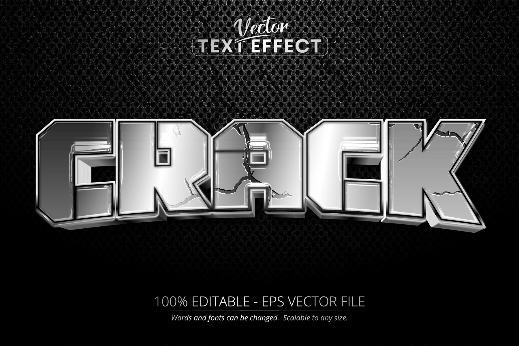 ArtStation - Crack stone text effect, editable rock and fracture text ...