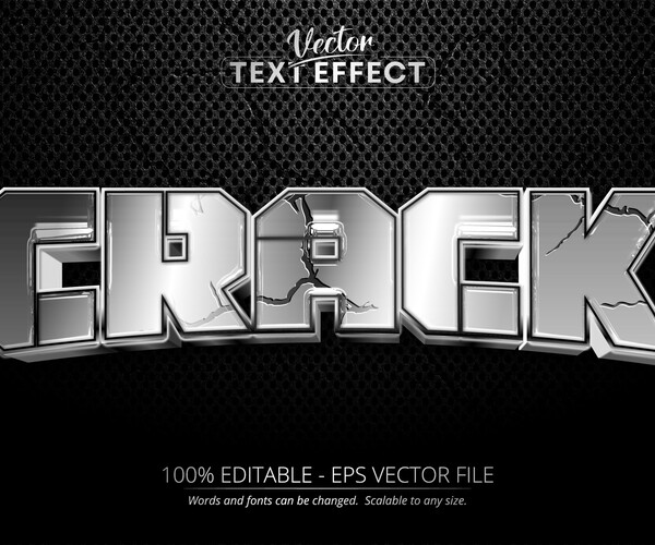 ArtStation - Crack stone text effect, editable rock and fracture text ...