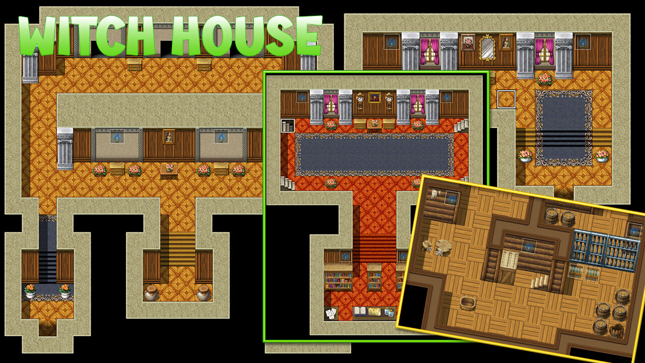 ArtStation - DUNGEONS VOLUME 2 (RPG MAKER Map Presets) | Game Assets