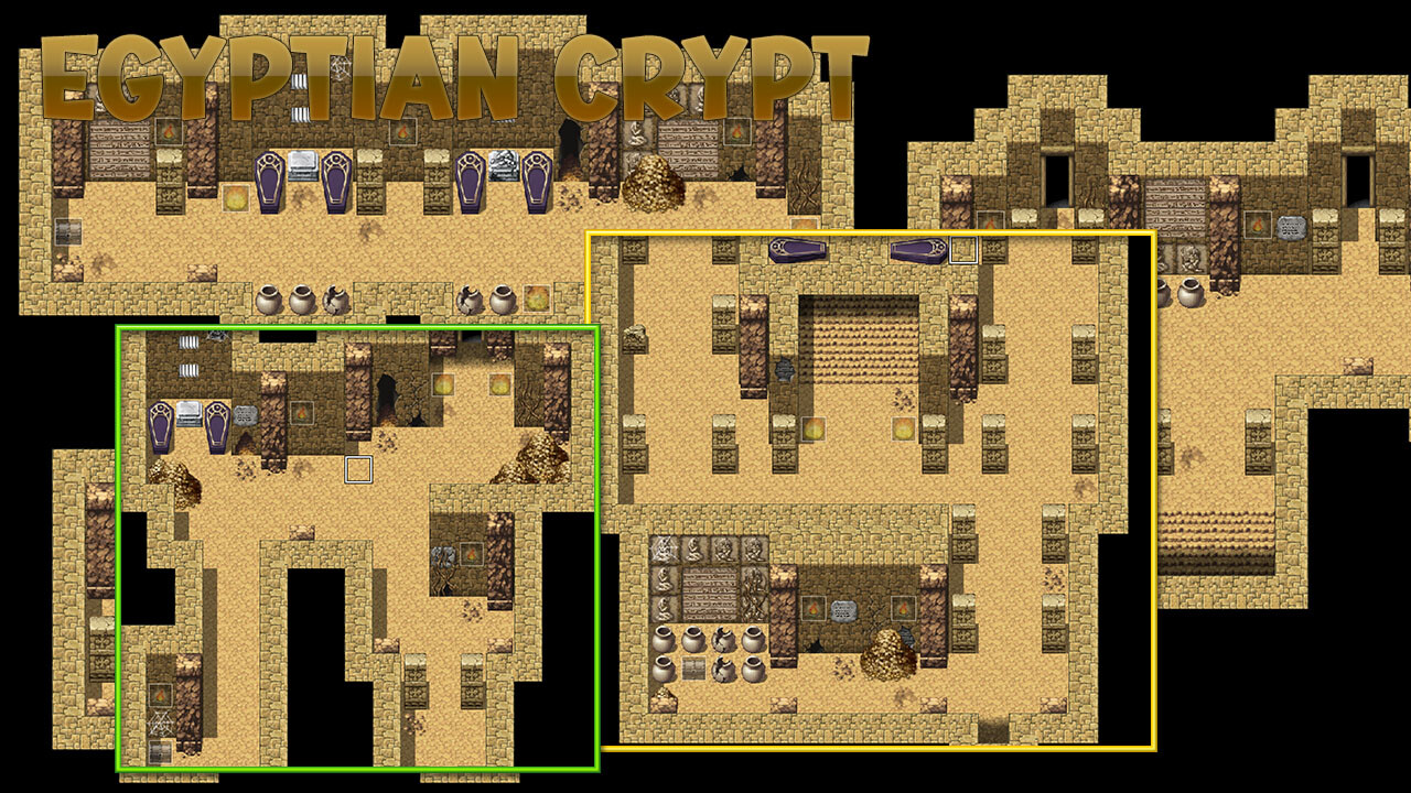 ArtStation - DUNGEONS VOLUME 2 (RPG MAKER Map Presets) | Game Assets