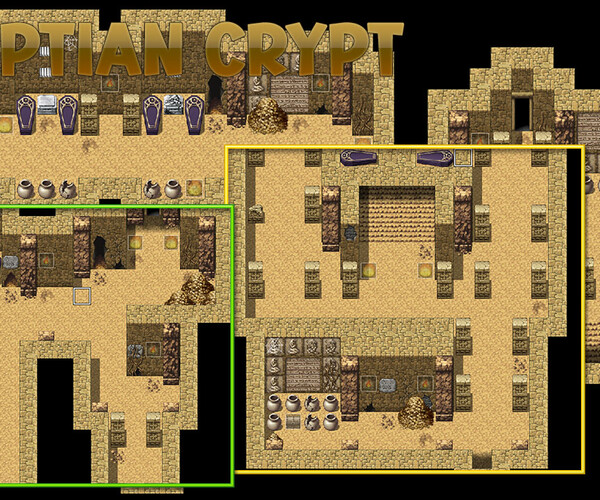 ArtStation - DUNGEONS VOLUME 2 (RPG MAKER Map Presets) | Game Assets