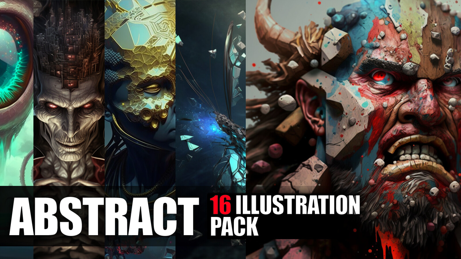 ArtStation - Abstract 16 Illustration Pack | Artworks