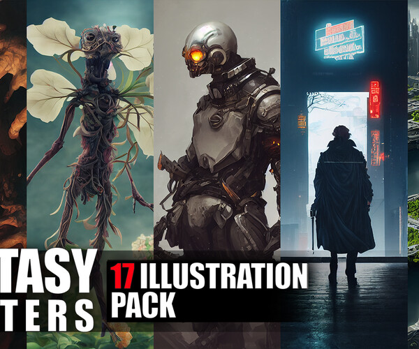ArtStation - Fantasy Posters 17 Illustration Pack | Artworks