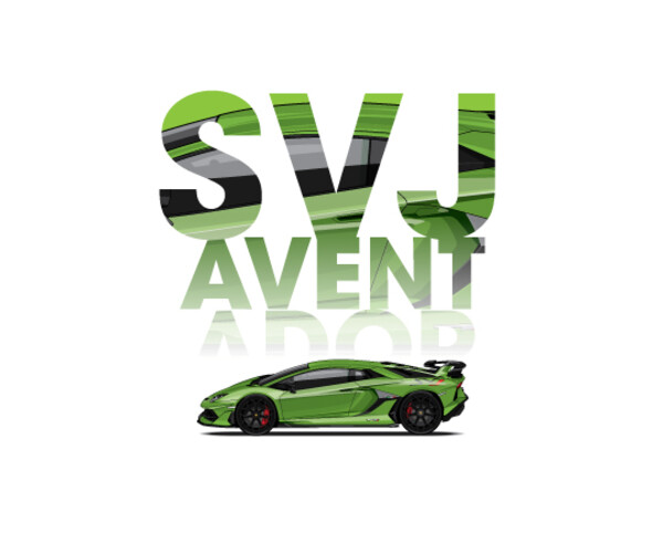 ArtStation - SVJ SUPERCAR DIGITAL FILE VECTOR/Square White Background ...