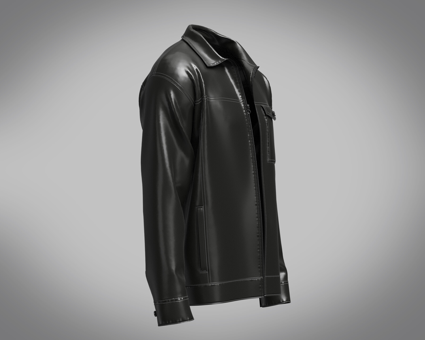 ArtStation - Leather Workwear Jacket | Resources
