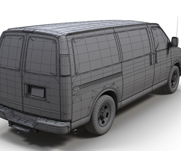 ArtStation - Generic industrial van | Game Assets