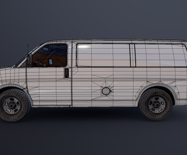 ArtStation - Generic industrial van | Game Assets
