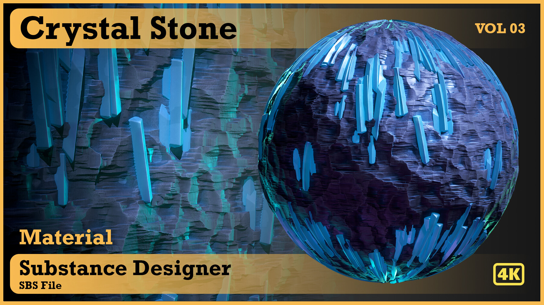 ArtStation - crystal - VOL 03 - substance designer | Game Assets
