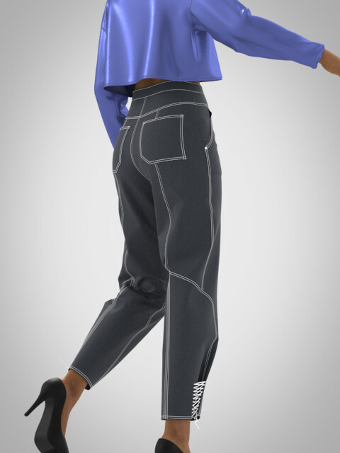 ArtStation - FEMALE OUTFIT OBJ AND ZPRJ STREETWEAR | Game Assets