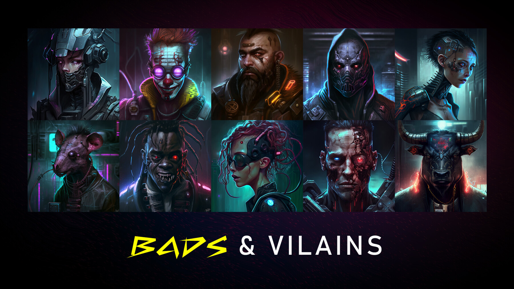 ArtStation - Cyberpunk Portraits | Game Assets