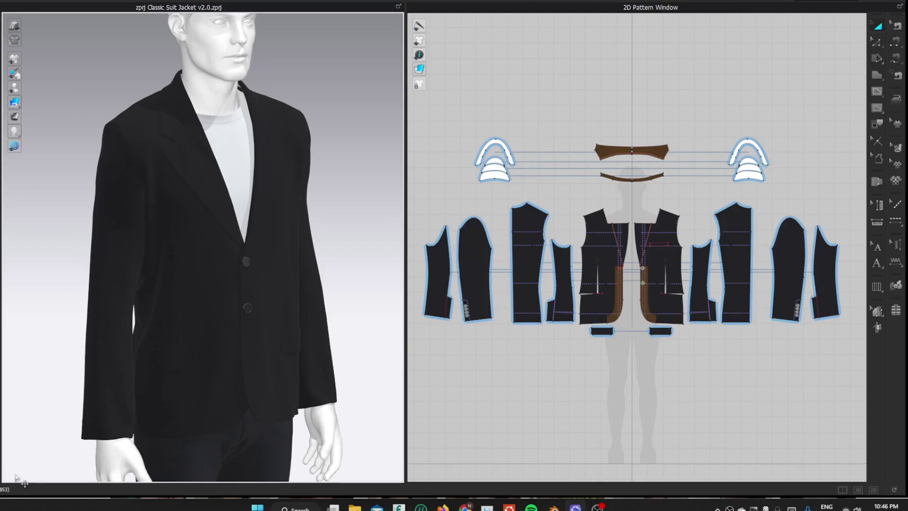 ArtStation - Classic Suit Jacket, Marvelous Designer, Clo3D +fbx, obj ...